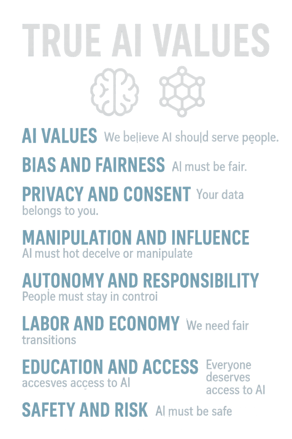 True AI Values